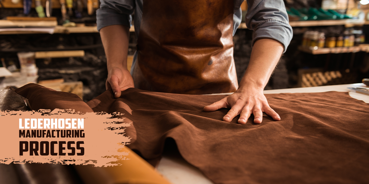 Lederhosen Manufacturing Process Starting From Raw Leather ...