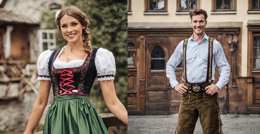 Lederhosen and Dirndls - Traditional Bavarian Clothes For Oktoberfest ...