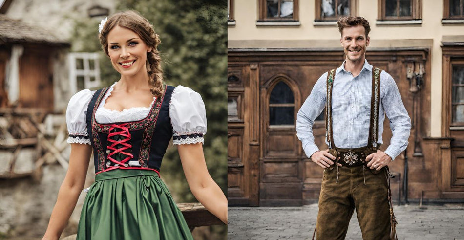 Lederhosen and Dirndls - Traditional Bavarian Clothes For Oktoberfest ...