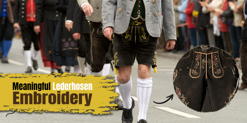 Meaningful Lederhosen Embroidery Details Reflecting Bavarian Heritage ...